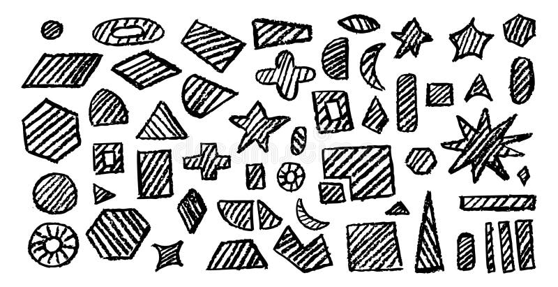 Set of Basic Geometric Shapes. Circle, Square, Rectangle, Triangle and ...