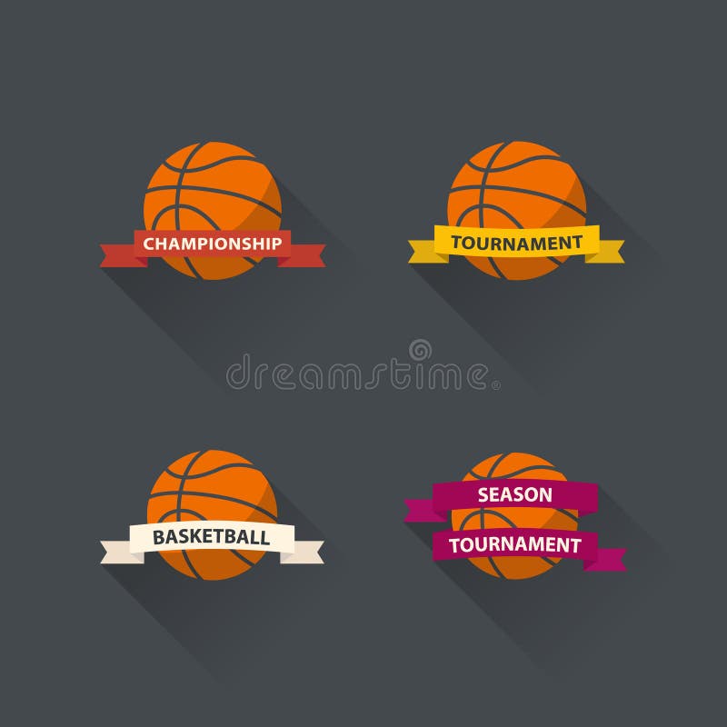 Set of Basketball Graphic Icons Stock Vector - Illustration of basket ...