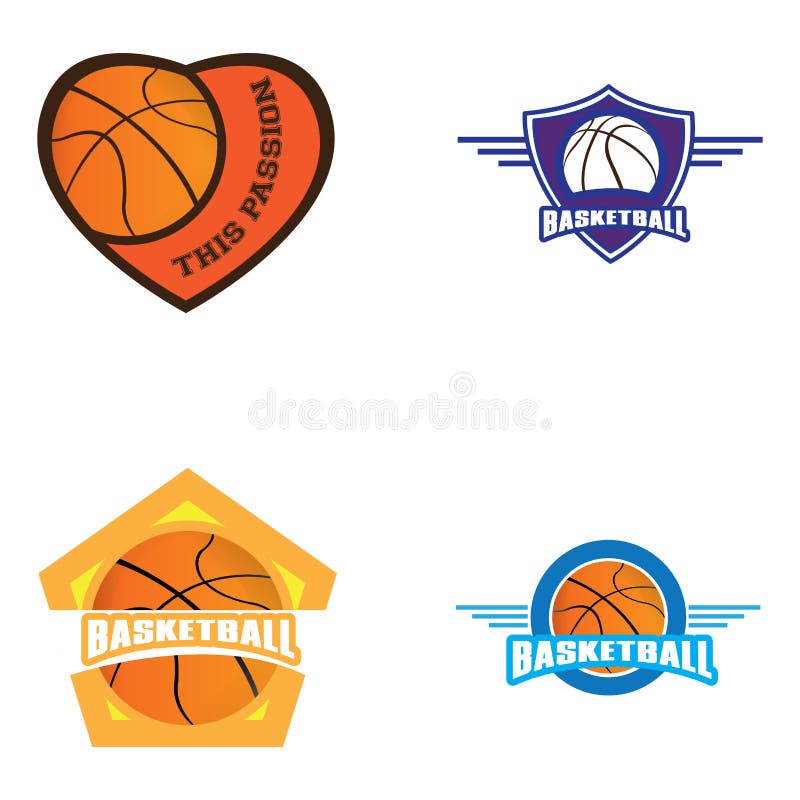 Basketball Related Vector Clip Art Illustration Pack Stock Vector ...