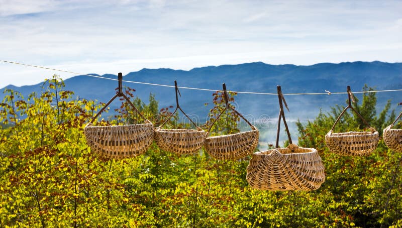 A set of baskets stock image. Image of autumn, baskets - 27047045