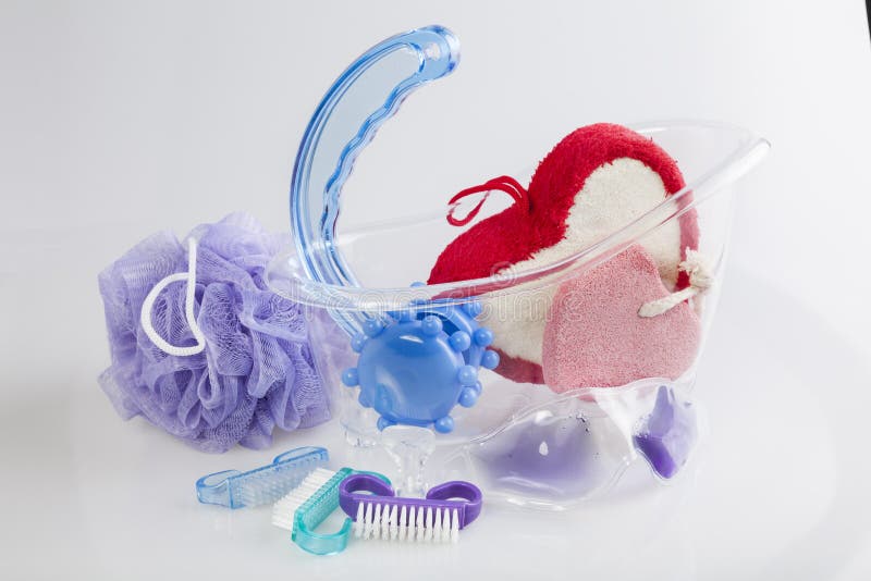 Set Bath and Relax Products - Toiletries Stock Image - Image of shot ...