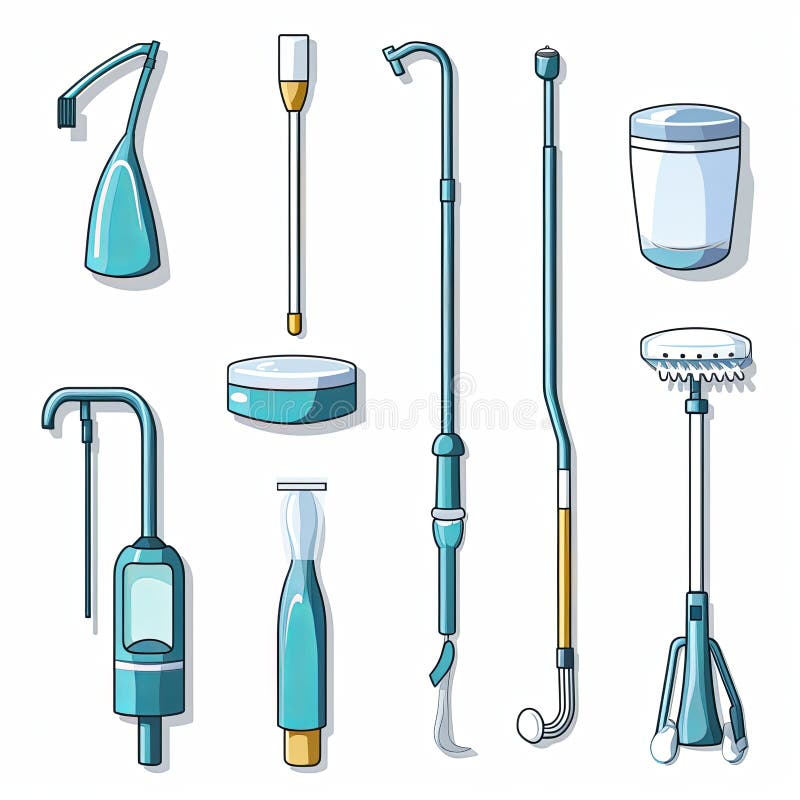 Bathroom Accessories and Personal Hygiene Items. Illustration Set ...