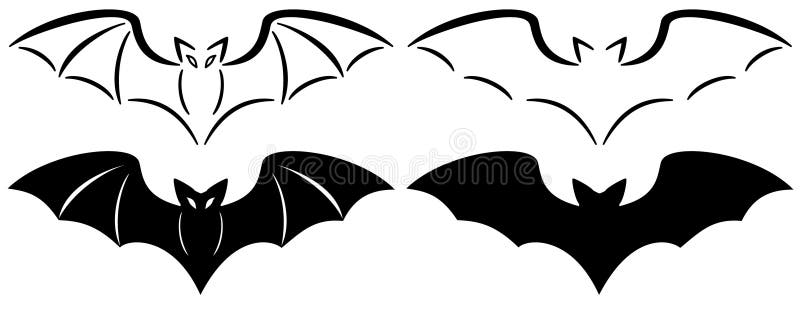 Bat tattoo stock vector. Illustration of flame, carnivore - 20938732