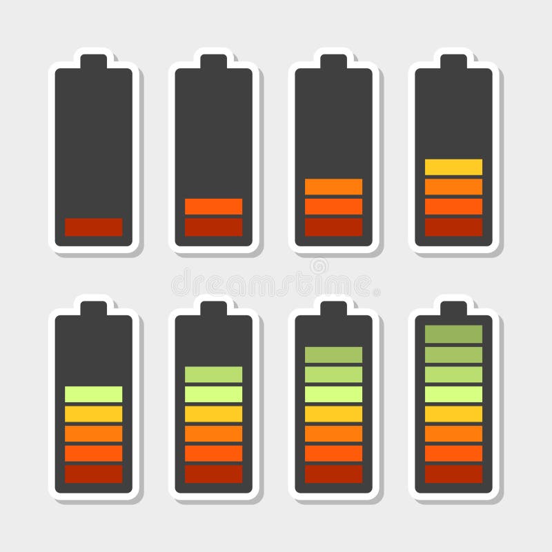 Sticker Battery Symbol Full Charge Stock Illustrations – 197 Sticker ...