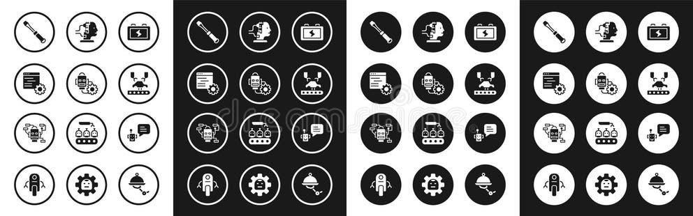 Set Battery, Robot Setting, Computer Api Interface, Screwdriver ...