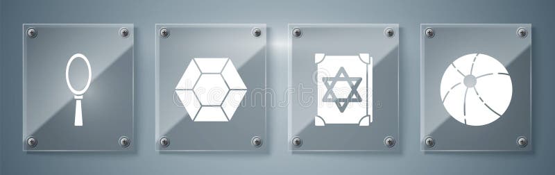 Set Beach Ball, Ancient Magic Book, Magic Stone and Magic Hand Mirror ...