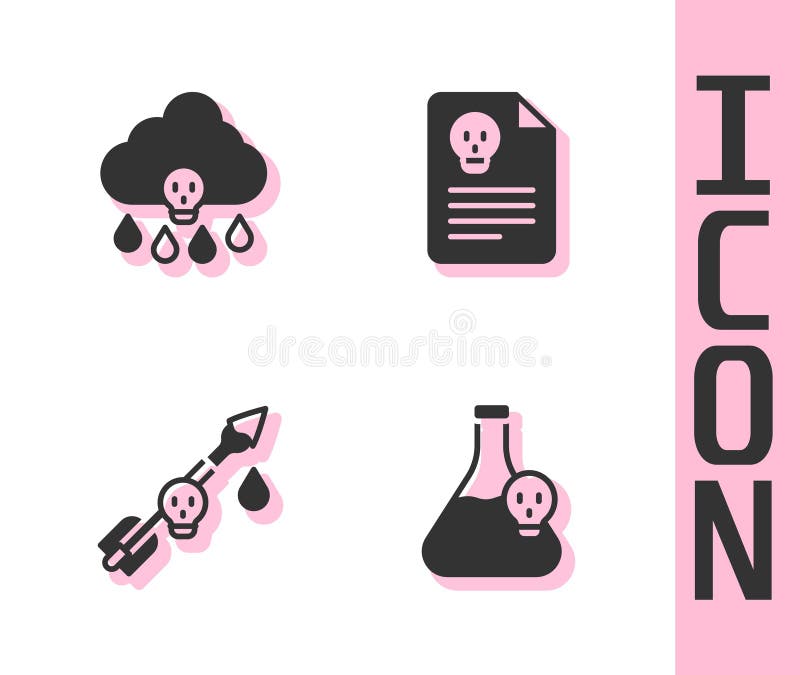 Set Beaker with Toxic Liquid, Acid Rain, Poison on the Arrow and ...