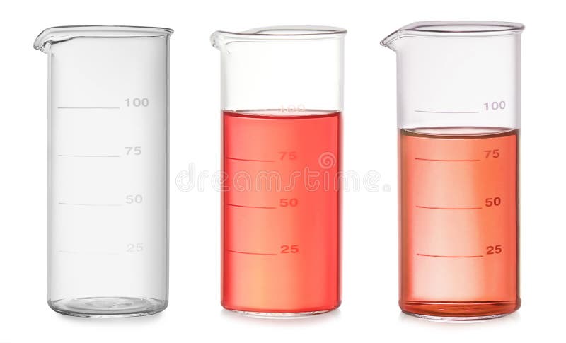 Empty Beakers for Laboratory Analysis on Background Stock Photo - Image ...