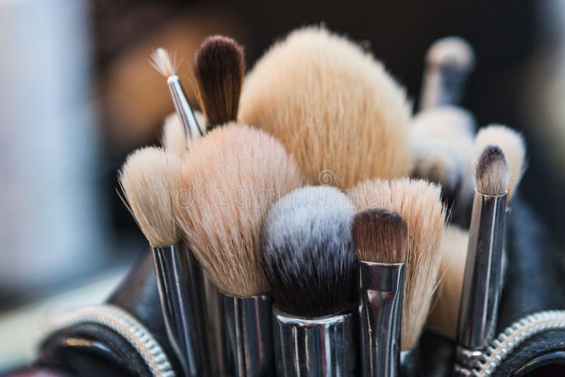 A Set of Makeup Brushes for a Photo Session - Wallpaper or Background ...