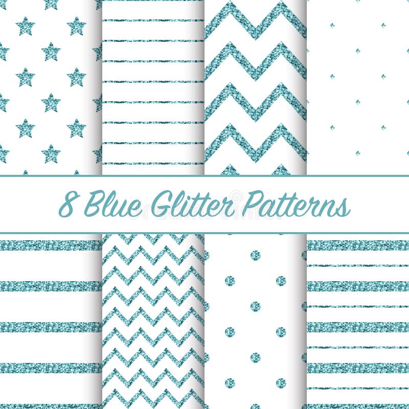 Set of Beautiful Glitter Patterns for Different Festive Designs Stock ...