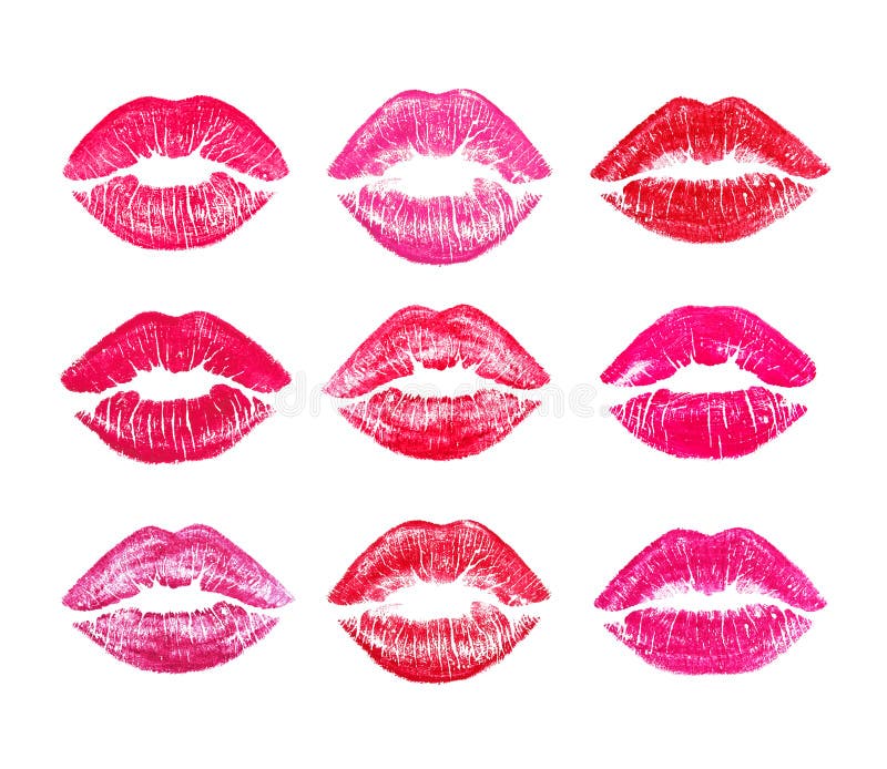 Beautiful Red Lips Stock Illustration Illustration Of Lovely 21539080