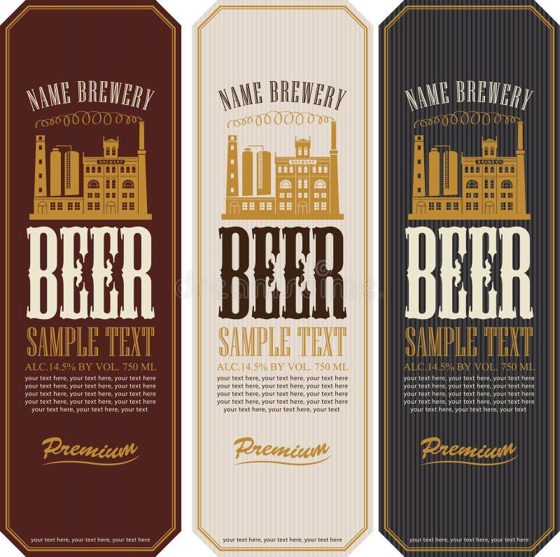 Set of beer labels stock vector. Illustration of logo - 76452869