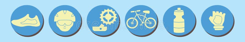 Bicycle elements stock vector. Illustration of gear, bike - 58729472