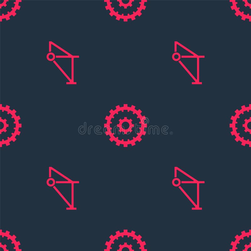 Set Bicycle Frame and Cassette on Seamless Pattern. Vector Stock Vector ...