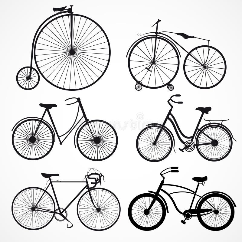 Bicycle evolution set stock vector. Illustration of bicycle - 88295232