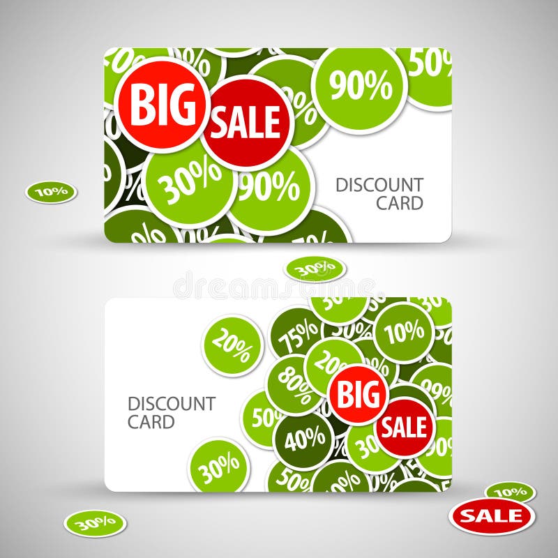 Set of big sale cards stock vector. Illustration of circle - 24351646