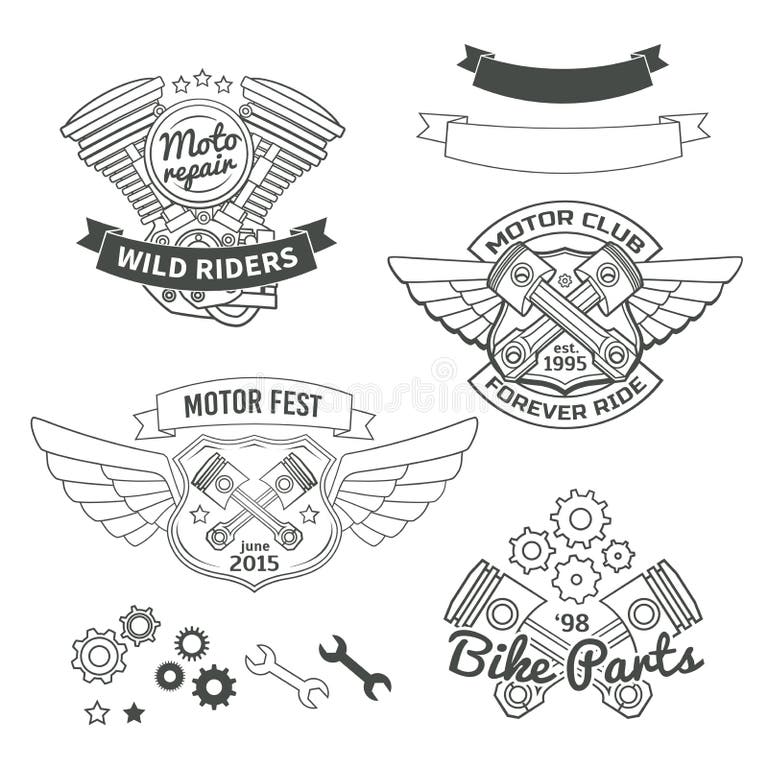Oldschool Motor Logo Stock Illustrations – 295 Oldschool Motor Logo ...