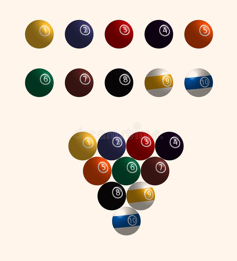 Nine Ball Pool Ball Rack Stock Illustrations – 67 Nine Ball Pool Ball ...
