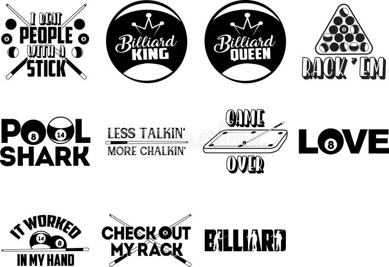 Billiard Quotes Stock Illustrations – 3 Billiard Quotes Stock ...