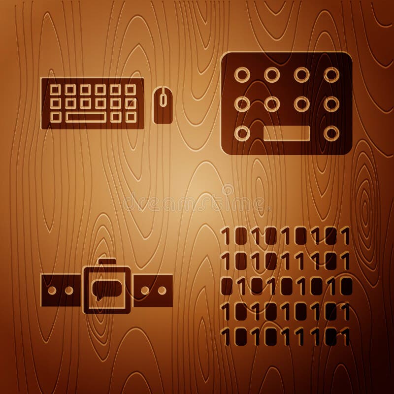 Set Binary Code, Keyboard and Mouse, Smartwatch and Pills in Blister ... Set Binary Code, Keyboard and Mouse, Smartwatch and Pills in Blister ...