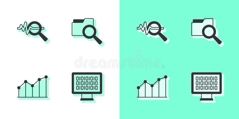 Set Binary Code, Search Data Analysis, Pie Chart Infographic and with ... Set Binary Code, Search Data Analysis, Pie Chart Infographic and with ...