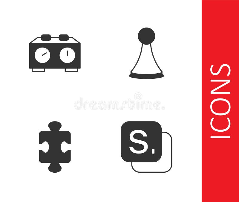 Set Bingo, Time Chess Clock, Puzzle Pieces Toy and Chip for Board Game ...