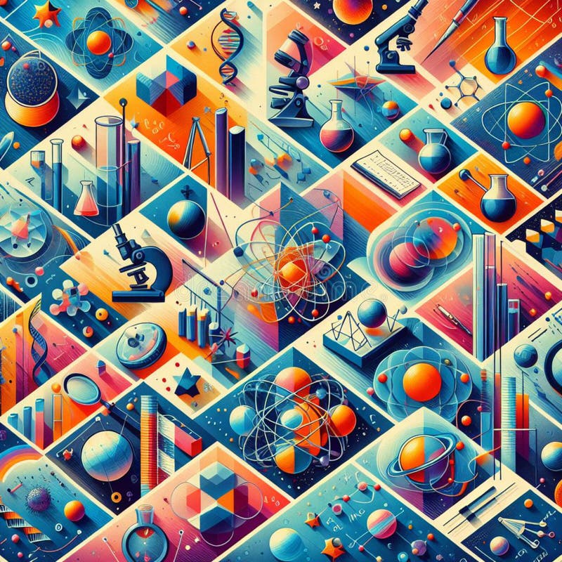 Set of Biochemistry Icons. Science, Scientific Activity Elements Stock ...