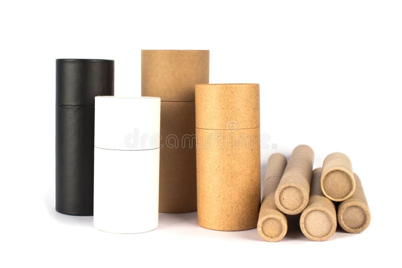 Set of Biodegradable Recycling Paper Tubes of Different Sizes As ...