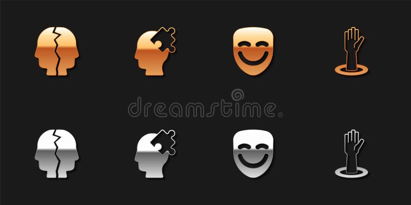 Set Bipolar Disorder, Solution To the Problem, Comedy Theatrical Mask ...