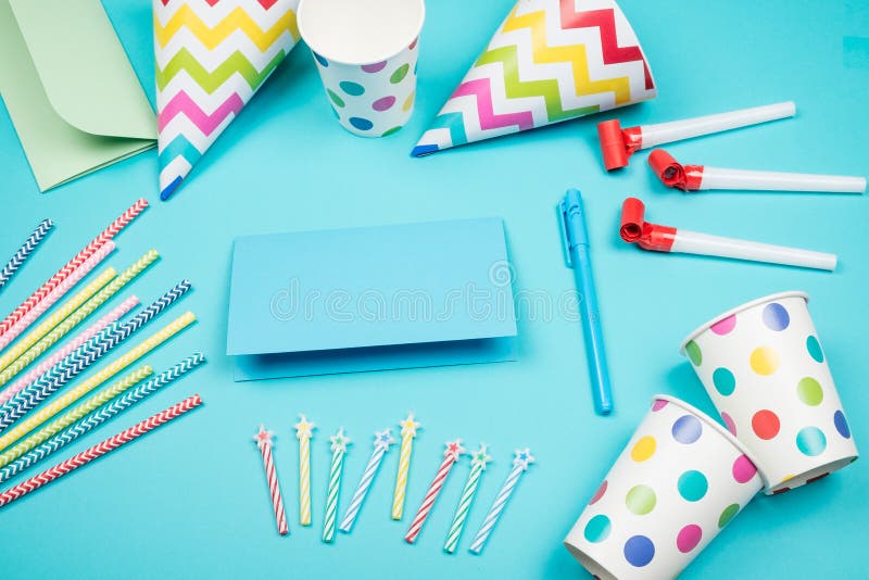 Birthday party objects stock photo. Image of birthday - 104432284