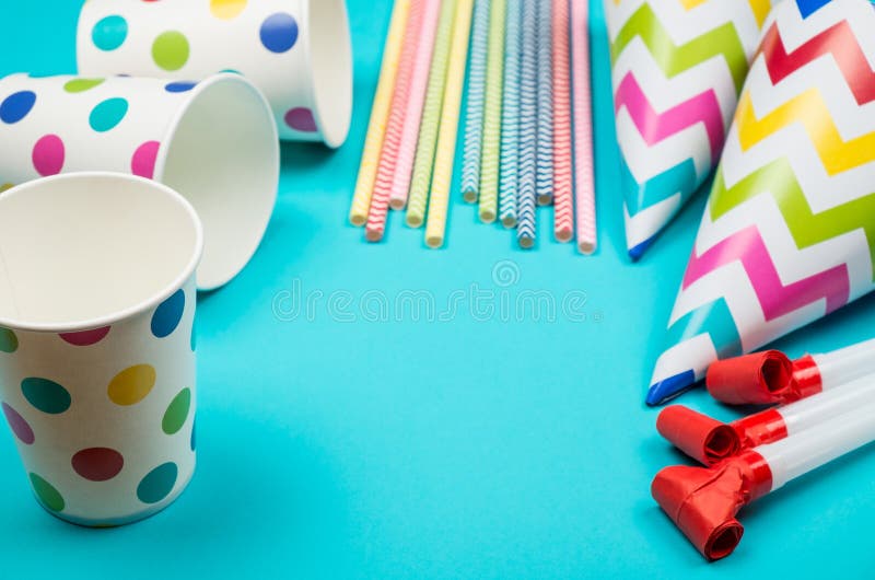 Birthday party objects stock image. Image of beautiful - 103716199