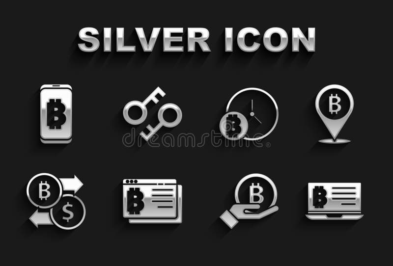 Set Bitcoin in Browser, Mining Bitcoin from Laptop, Hand Holding ...