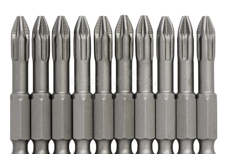 Set of Bits for the Screws. Selection of Replaceable Shapes and Bits ...