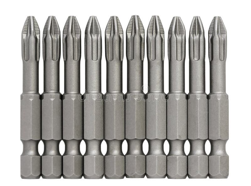 Set of Bits for the Screws. Selection of Replaceable Shapes and Bits ...