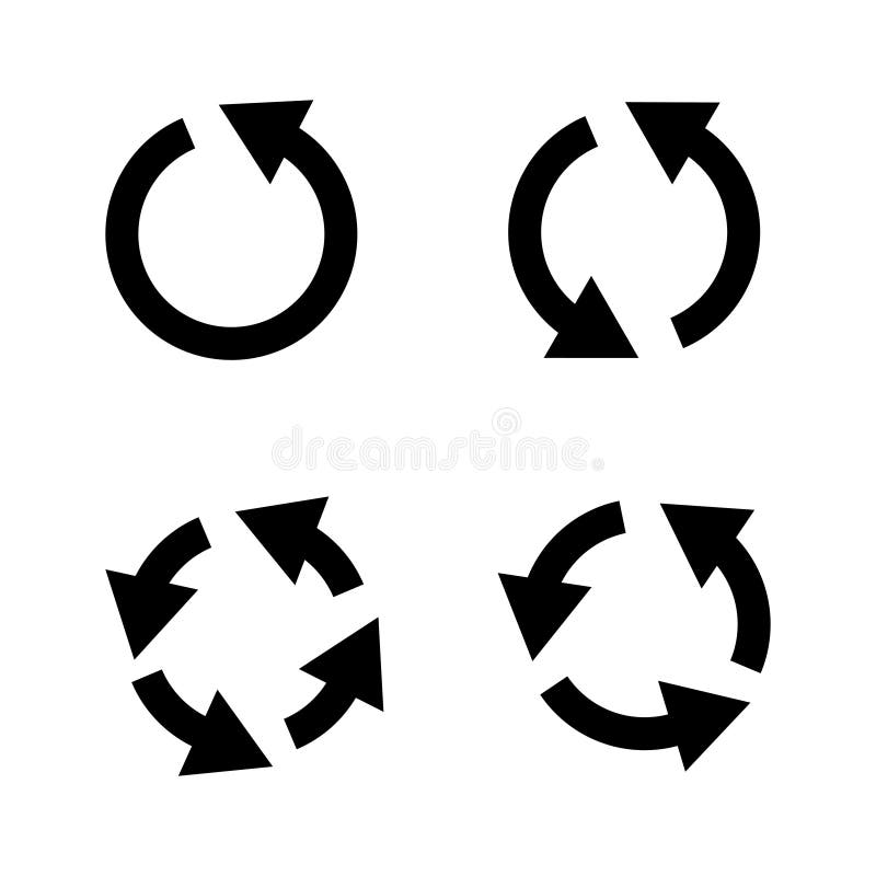 Set of Black Circle Vector Arrows. Vector Icons Stock Vector ...