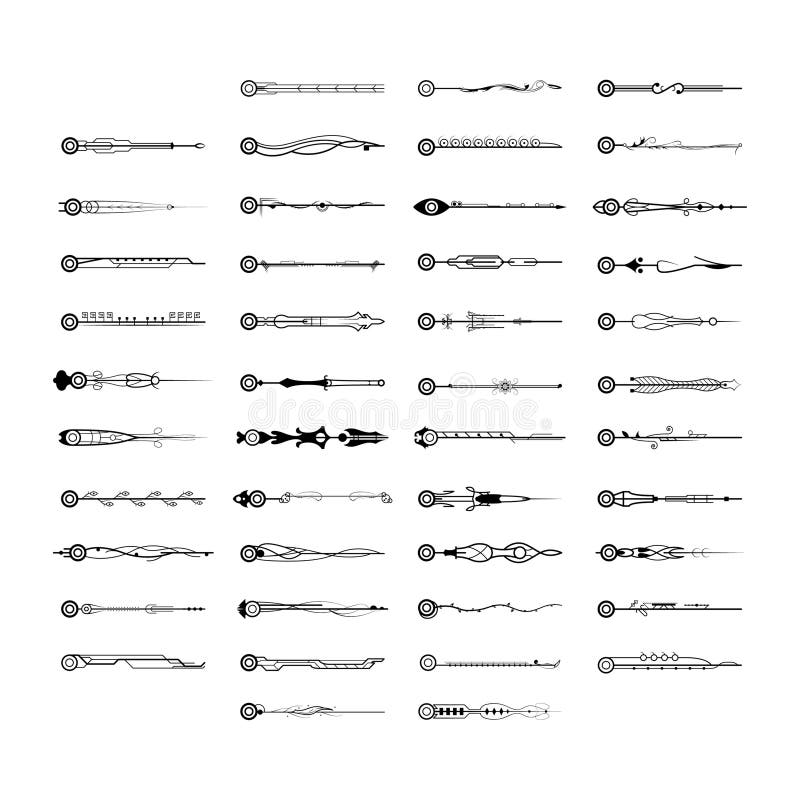 Set Black Clock Hands Time Hour and Minute Arrows Simple Line ...