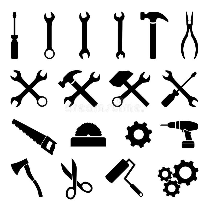 Engineering Icon Vector Set. Manufacturing Illustration Sign Collection ...