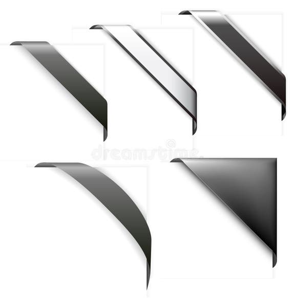 Set of Black Funeral Mourning Bands Stock Illustration - Illustration ...