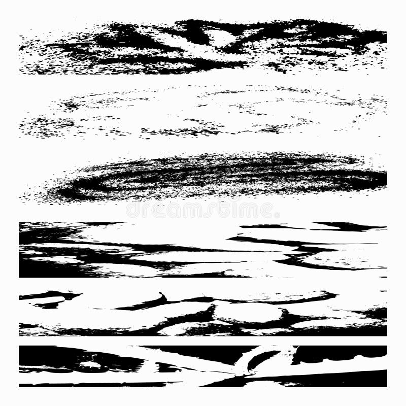 Set Black Grunge Design Element Stock Vector - Illustration of holiday ...