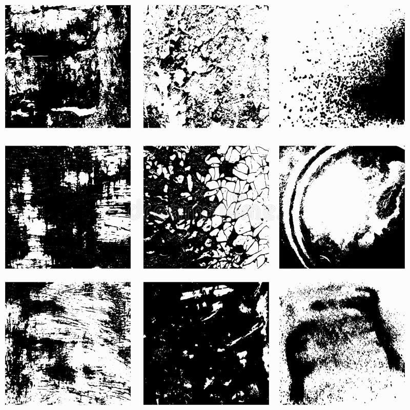 Set of Black Grunge Banners for Your Design Stock Vector - Illustration ...