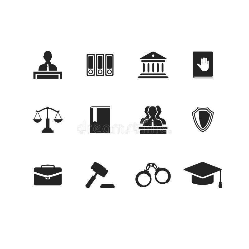 Law Icons Black Stock Illustrations – 8,241 Law Icons Black Stock ...