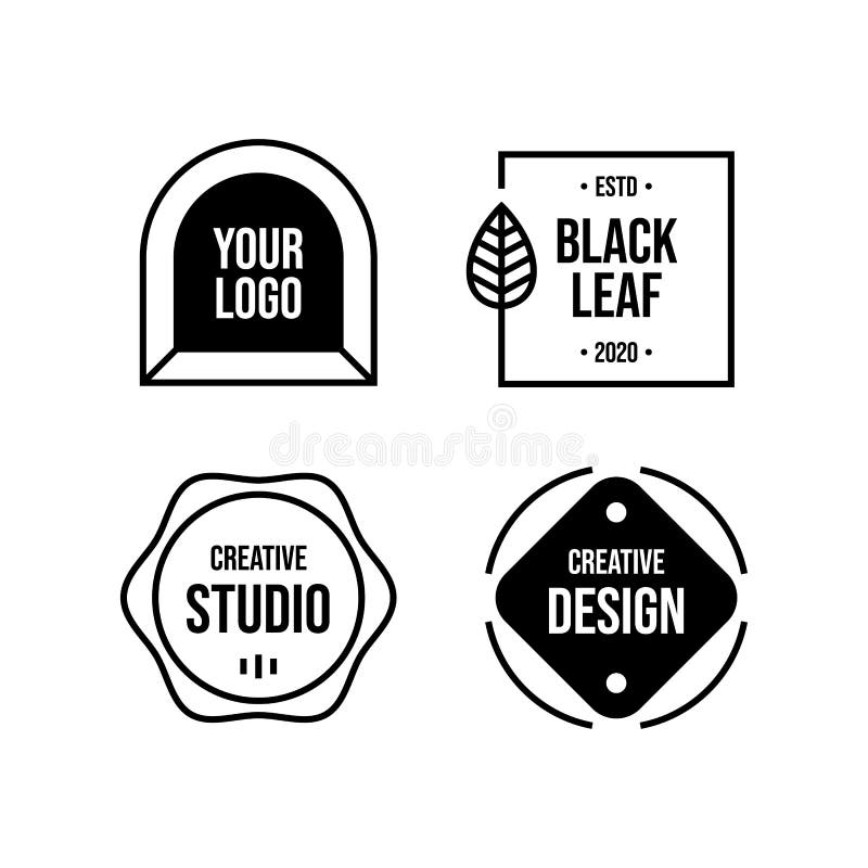 Set of Black Logo Badges and Labels - Premium Design Elements Stock ...
