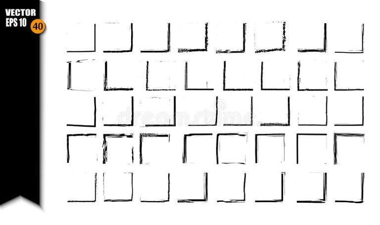 Set Square Black Geometric Borders Stock Illustrations – 650 Set Square ...
