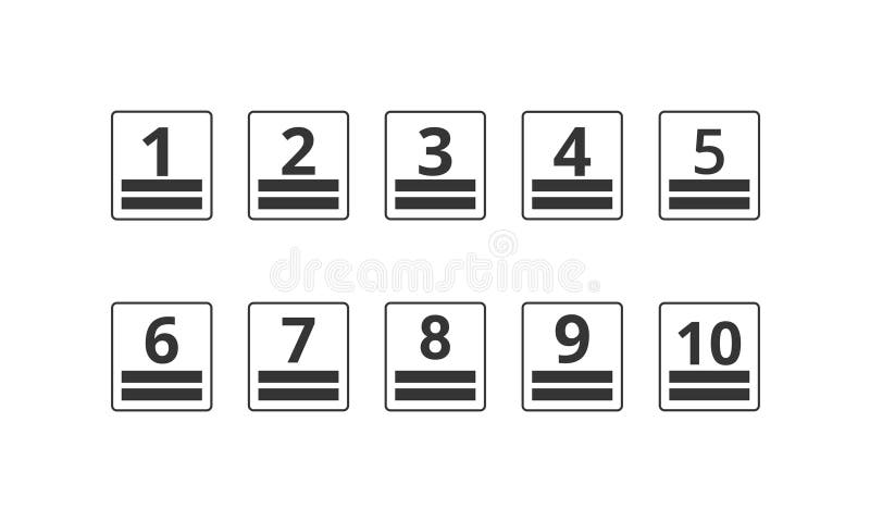 Set of Black Stacking Height Symbols. Concept of Packaging Stock Vector ...