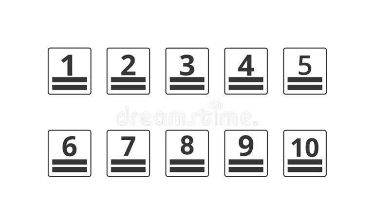 Set of Black Stacking Height Symbols. Concept of Packaging Stock Vector ...