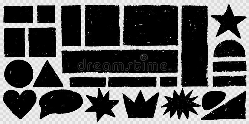 Set of Black Torn Paper Frames Stock Vector - Illustration of page ...