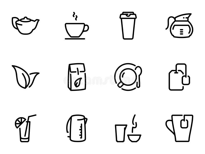 Making Tea Icons Stock Illustrations – 199 Making Tea Icons Stock ...