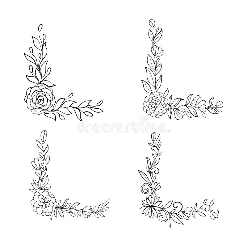 Simple Flower Border Designs