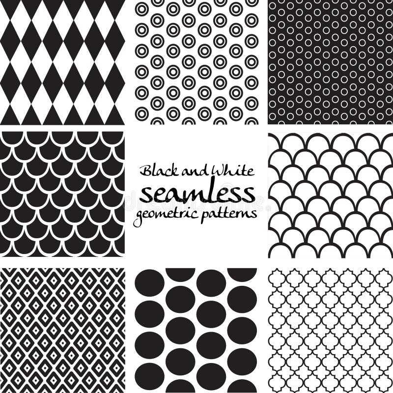 Little Patterns Geometric Black White Stock Illustrations – 148 Little ...