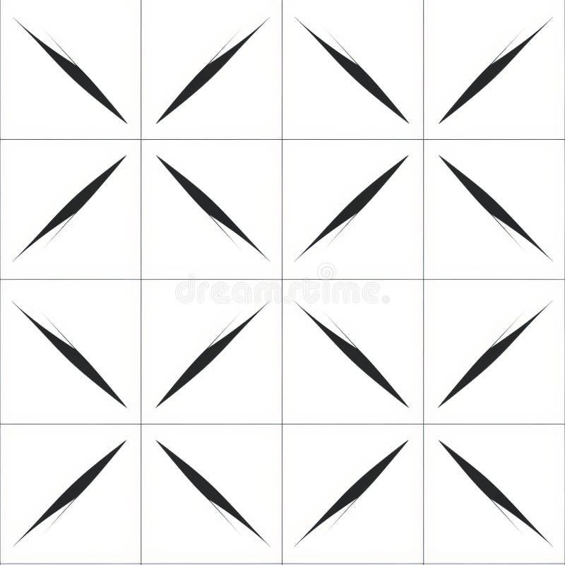 Symmetrical Black Tile Layout with Diagonal Lines and Intuitive ...